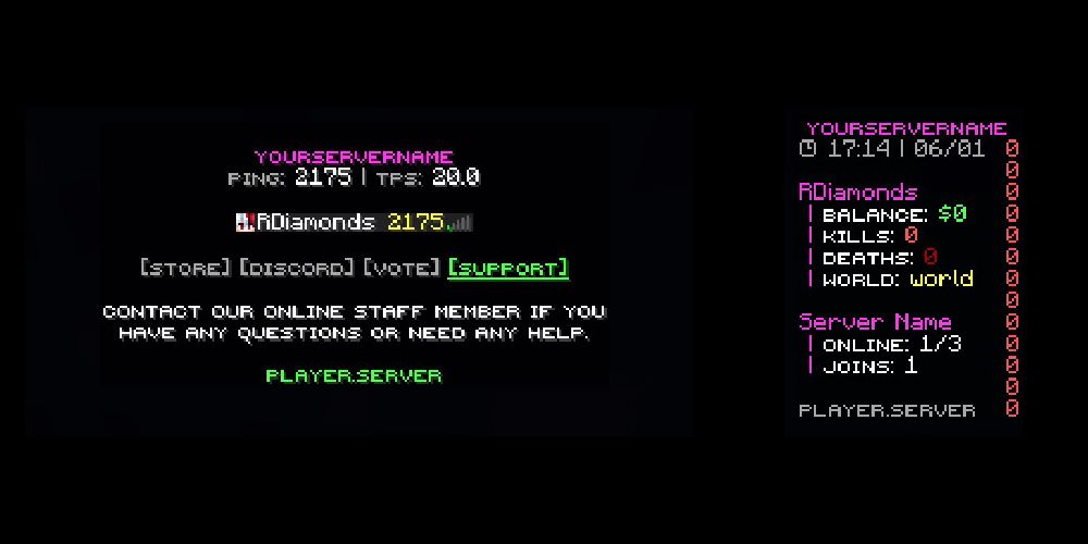 TAB Configs | Tab + Scoreboard on voxel.shop - Minecraft Configurations