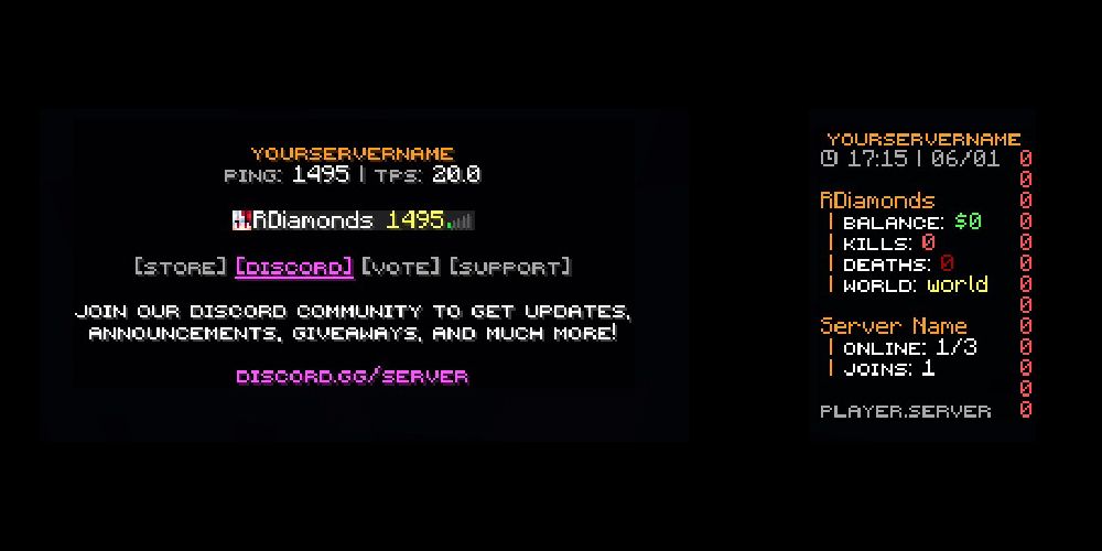 TAB Configs | Tab + Scoreboard on voxel.shop - Minecraft Configurations